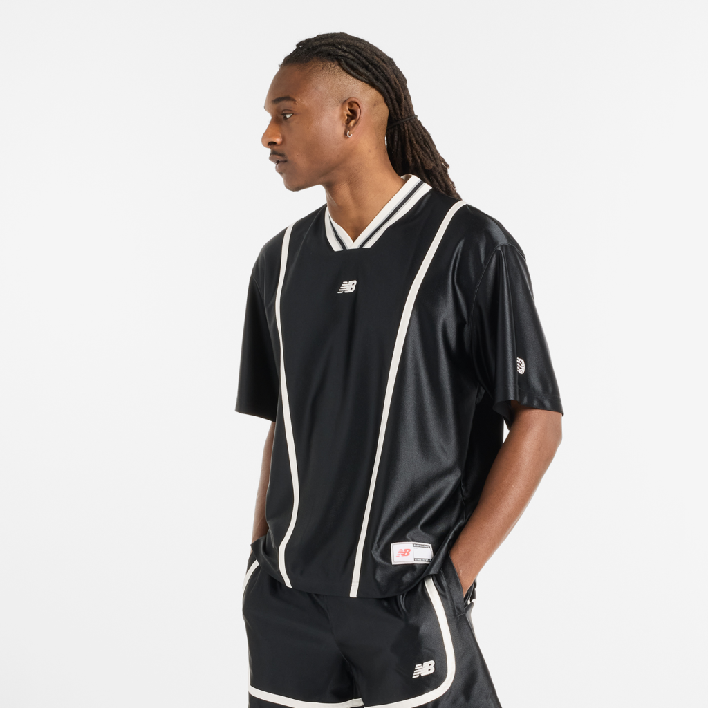 Poly Tricot Shooting Top black